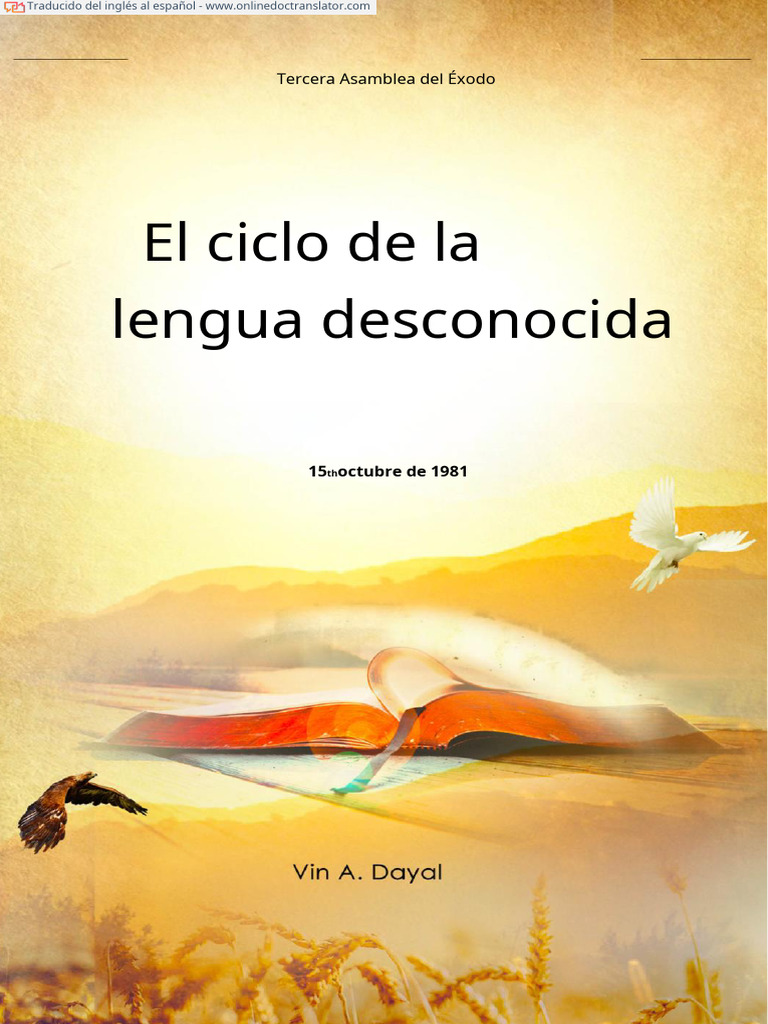 El Ciclo de La Lengua Desconocida (7 Sello) | PDF | Profecía | Jesús