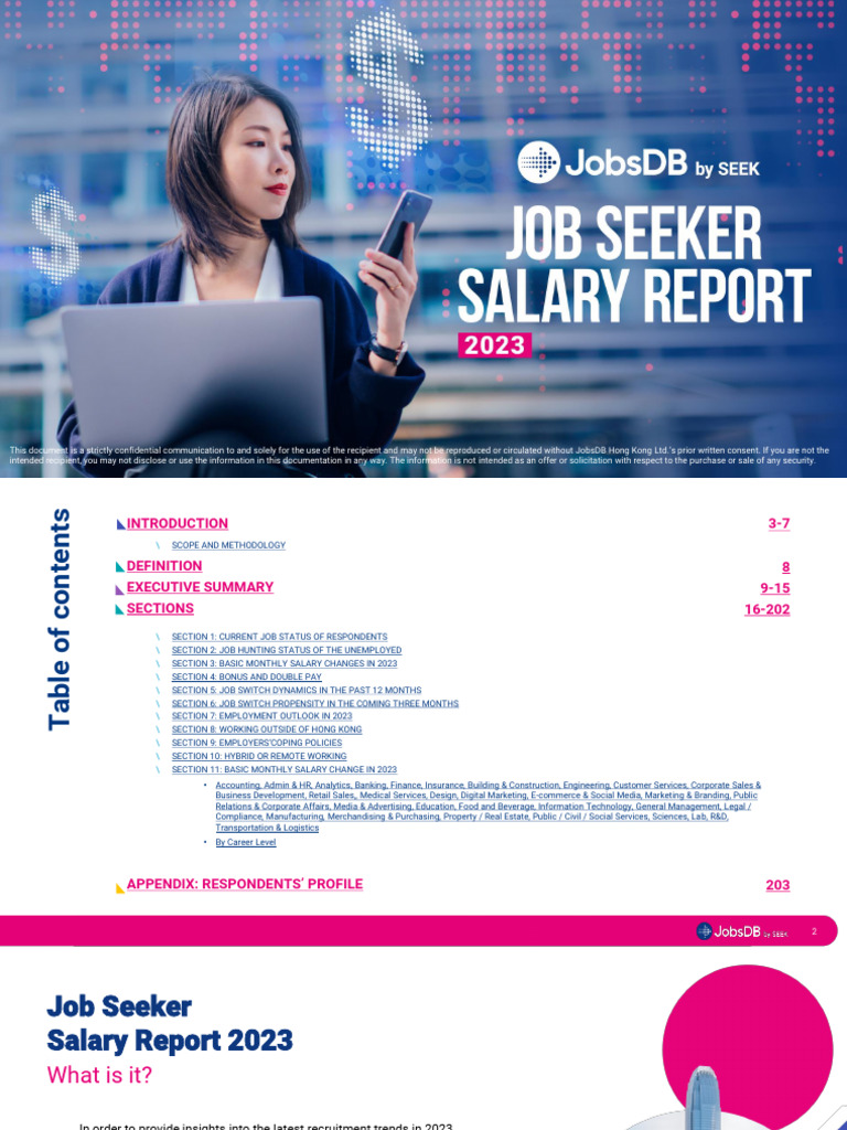 JobsDB - Job Seeker Salary Report 2023d | PDF | Salary | Mean