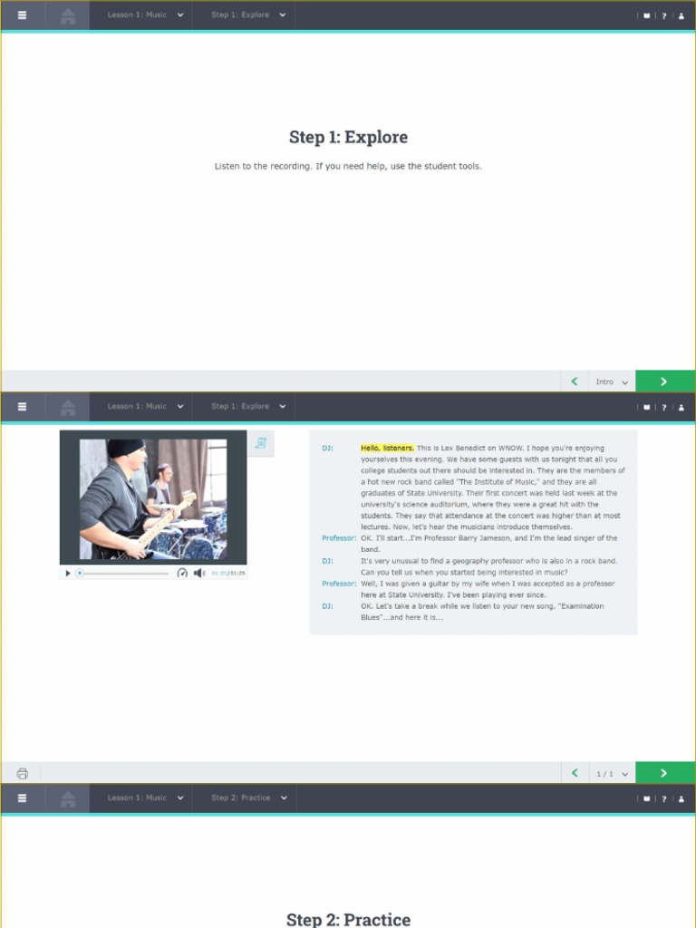 Lesson 1 Music | PDF