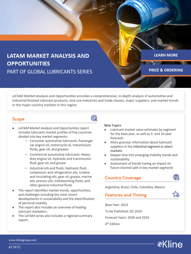 Global Lubricants Latin America 2023 Brochure Y787C | PDF | Lubricant ...