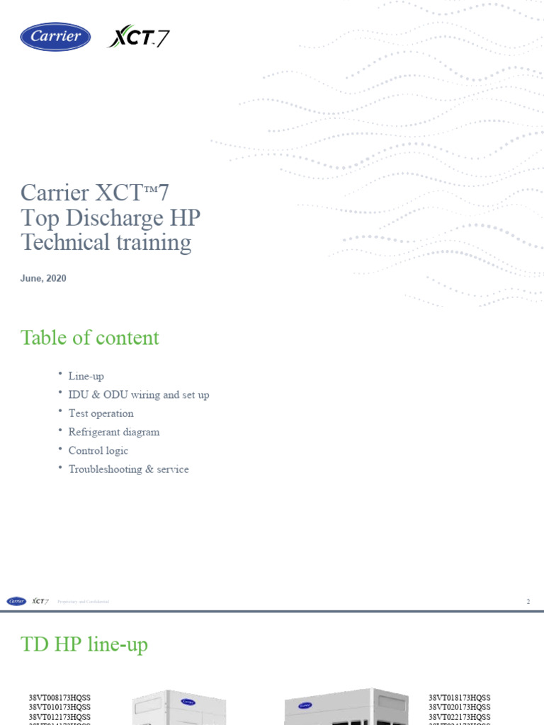 Carrier XCT™7 Training - TD HP Technical Operational VRF XCT - Rev004 | PDF | Power Supply ...