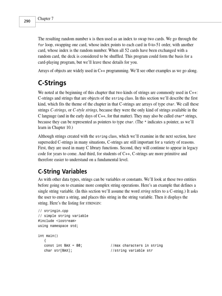 C++ String Handling Basics | PDF | String (Computer Science) | Pointer (Computer Programming)