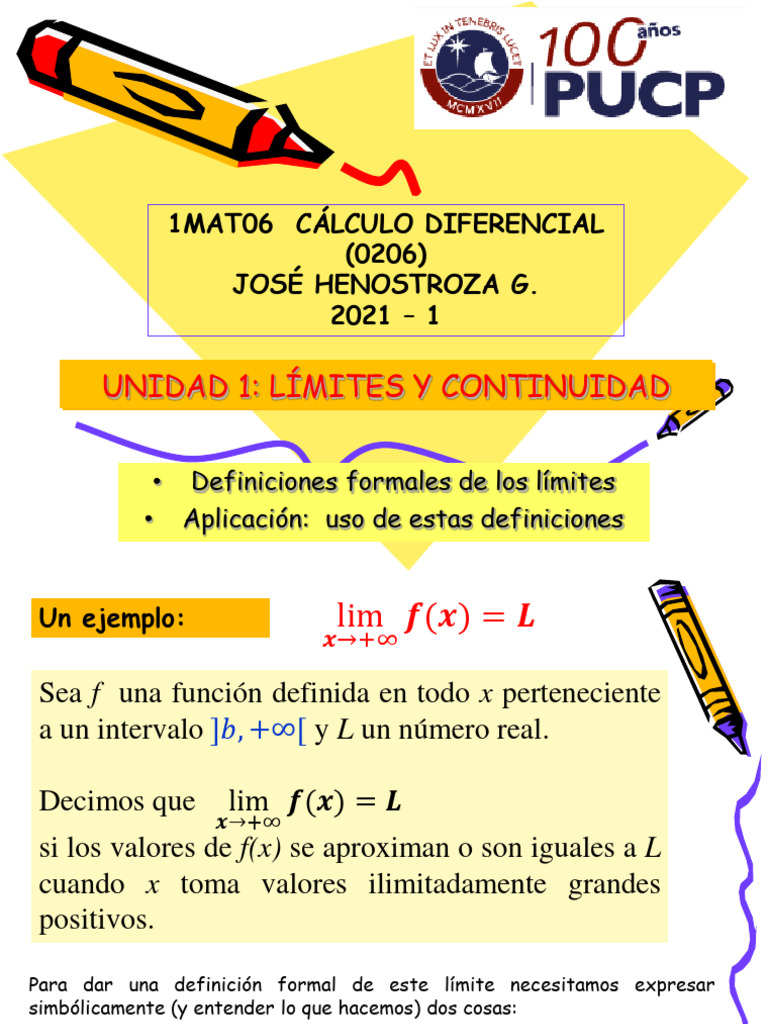Definición Formal de Los Límites | PDF | Límite (Matemáticas ...