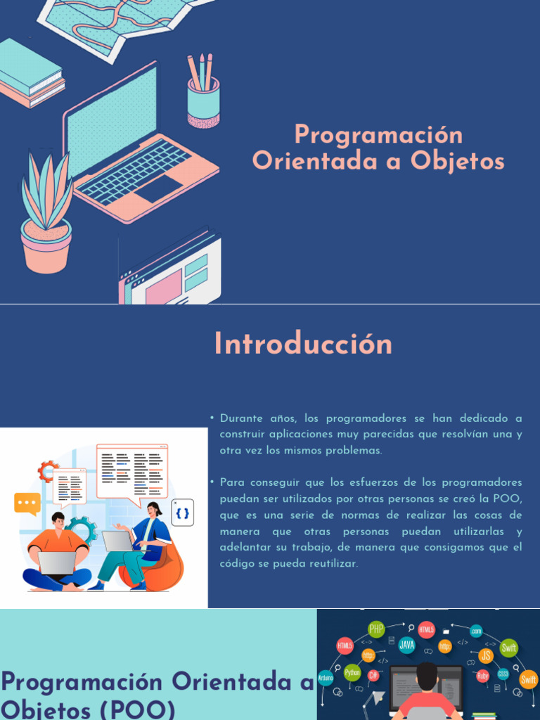 Introducción a la POO | PDF | Objeto (informática) | Clase (Programación informática)