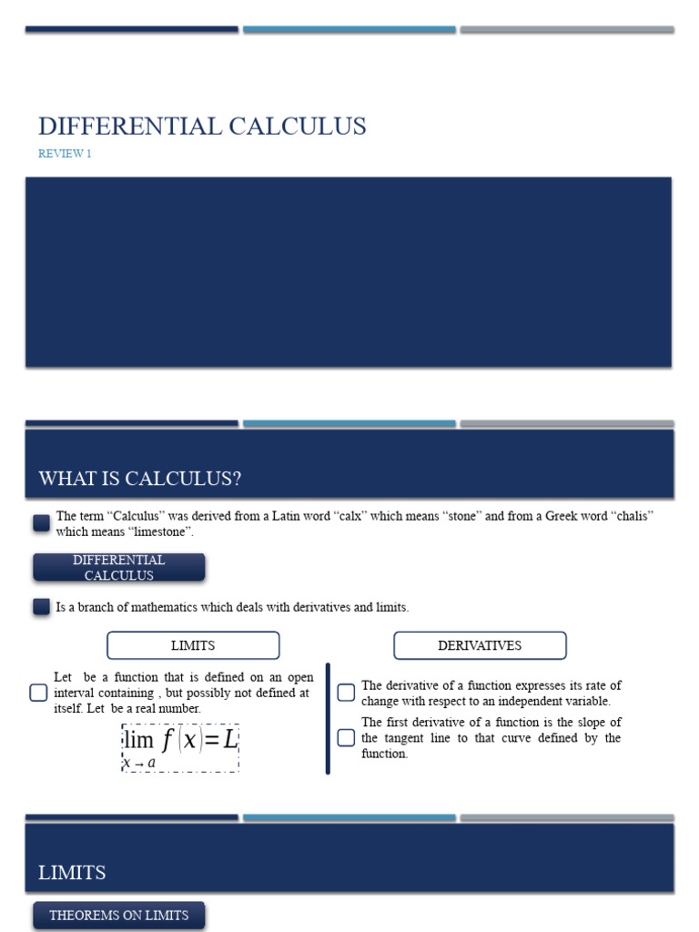 Differential Calculus | PDF | Calculus | Tangent