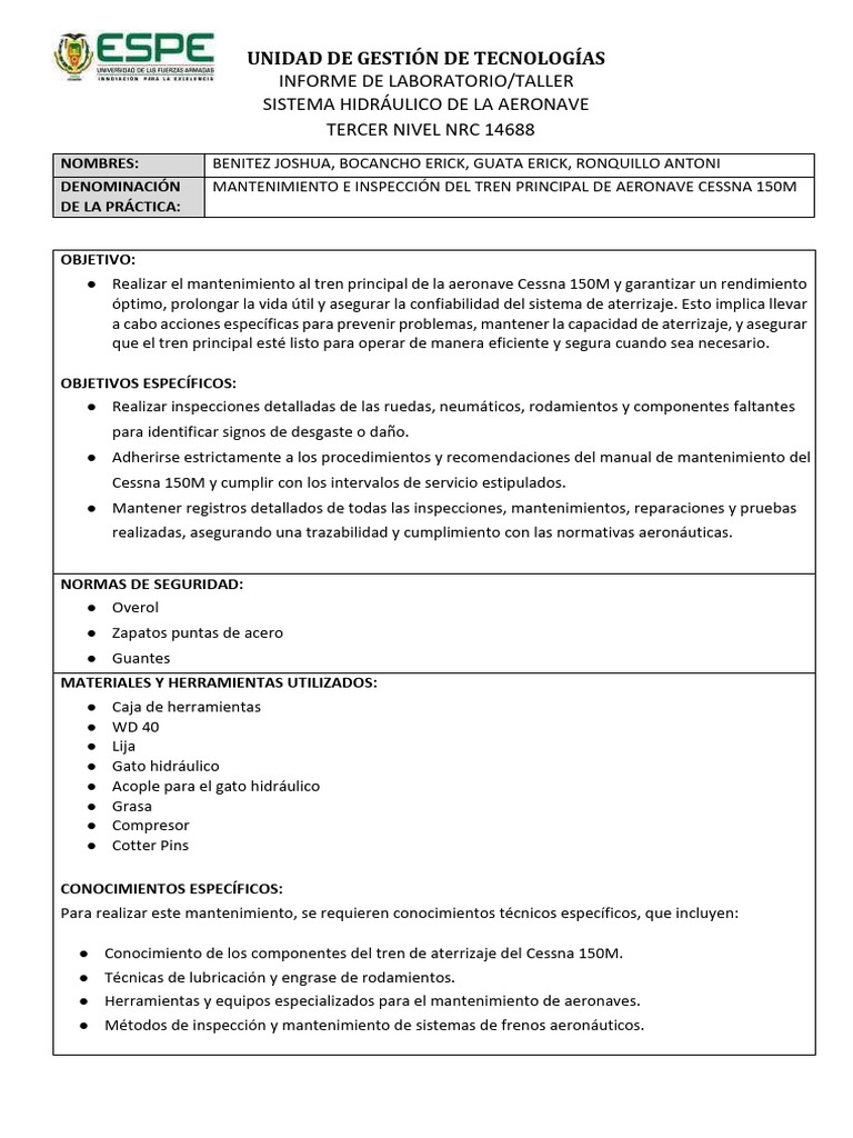 P2 - Lab.1 Benitez-Bocancho-Guata-Ronquillo | PDF | Rodamiento (Mecánico) | Máquinas