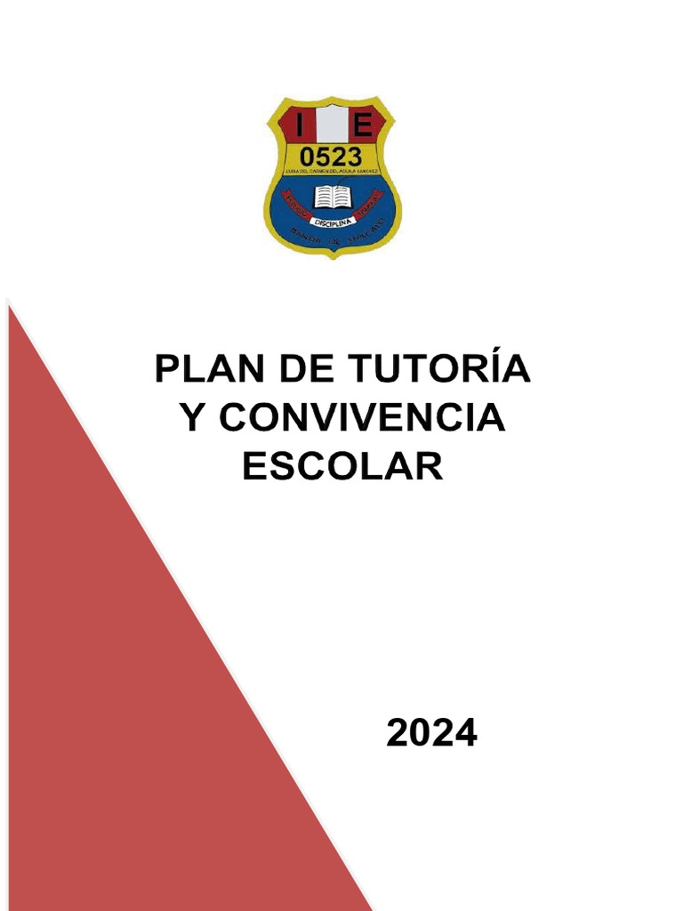 Plan de Tutoria 2024 I.E.I 0523 Lucadas | PDF | Acoso cibernético ...