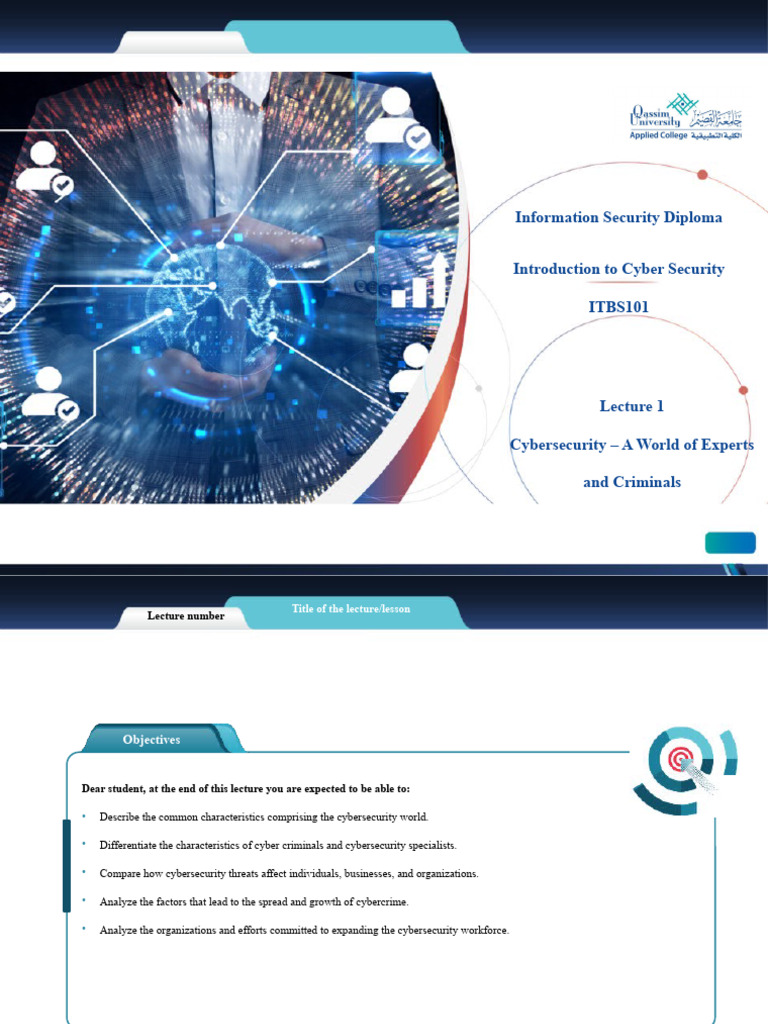 Chapter1 - Cybersecurity - A World of Experts and Criminals | PDF | Security | Computer Security