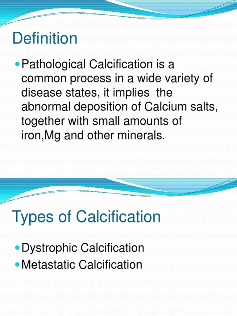 Etiology and Morphology of Calcification | PDF | Metastasis | Bone