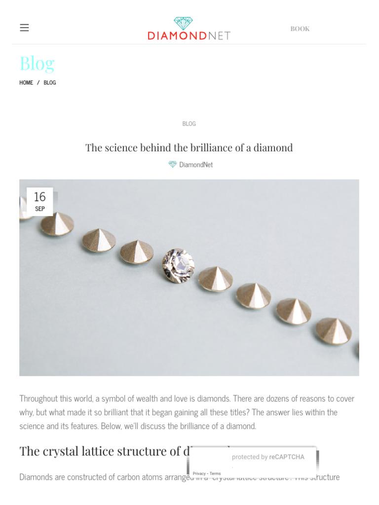 The science behind the brilliance of a diamond | PDF | Diamond | Gemstone The science behind the brilliance of a diamond | PDF | Diamond | Gemstone