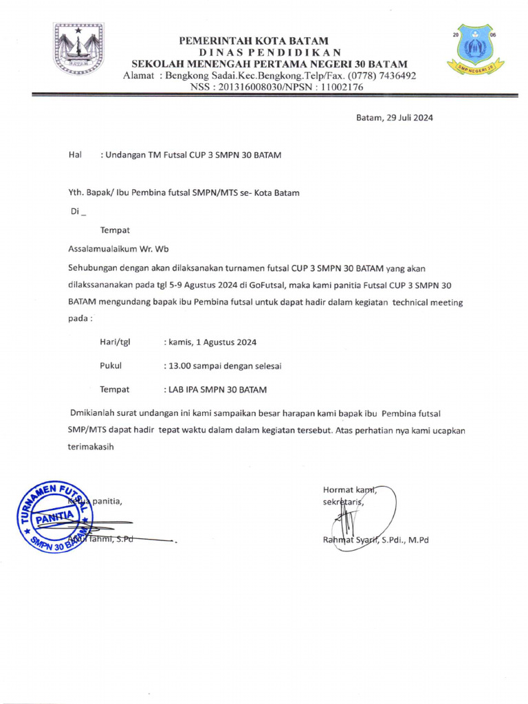 Undangan TM | PDF