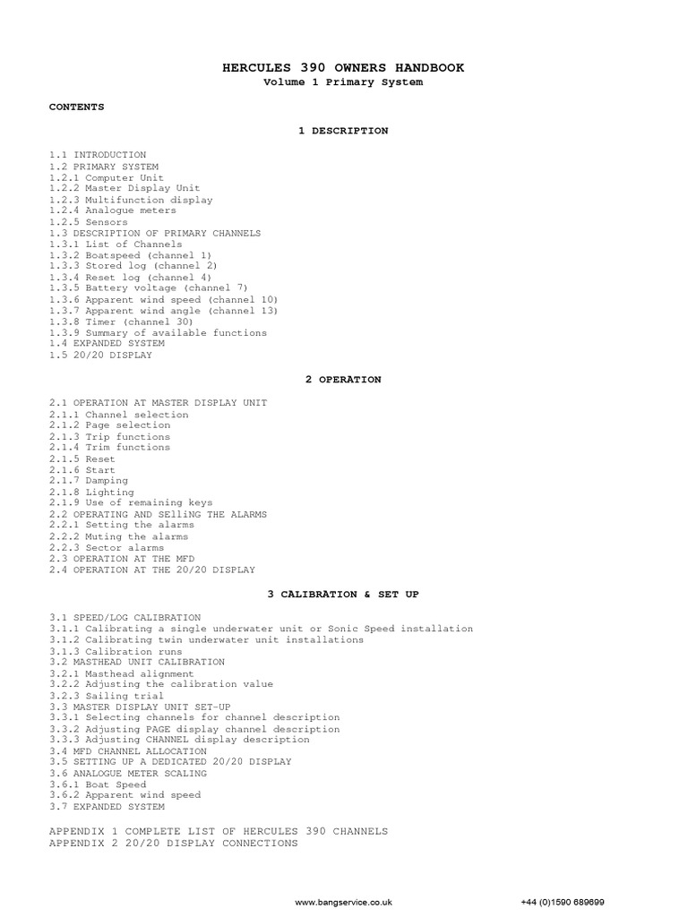 HERCULES 390 Manual Ing | PDF | Calibration | Logarithm