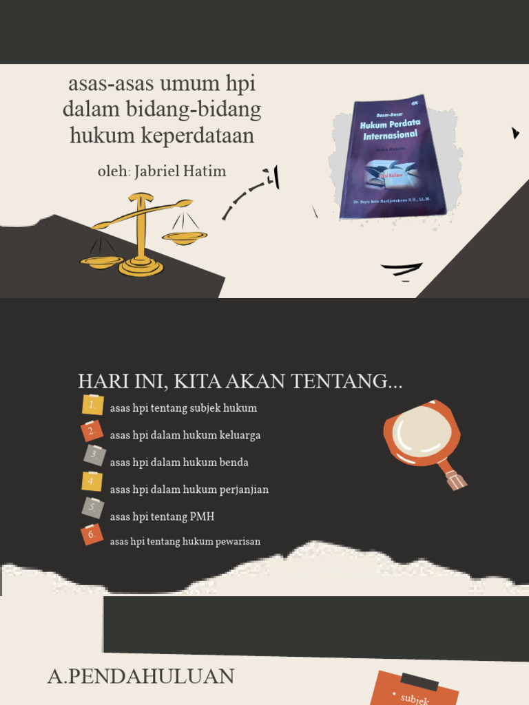 Asas-Asas Umum Hpi Dalam Bidang-Bidang Hukum Keperdataan - 20240513 - 172850 - 0000 | PDF