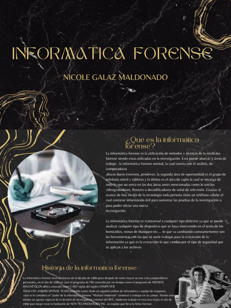 Presentación Informática Forense | PDF | Informática forense | Informática