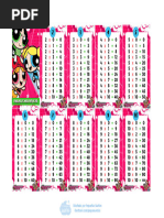 Tablas de Multiplicar Hello Kitty | PDF