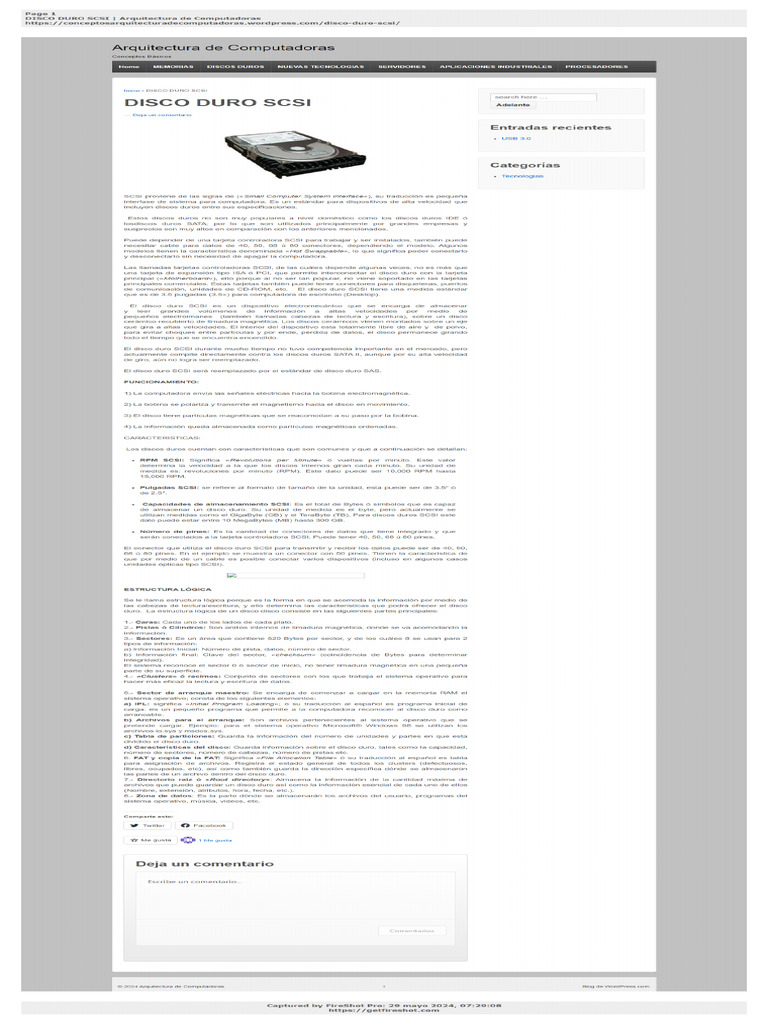 Disco Duro Scsi I | PDF | Disco duro | Archivo de computadora