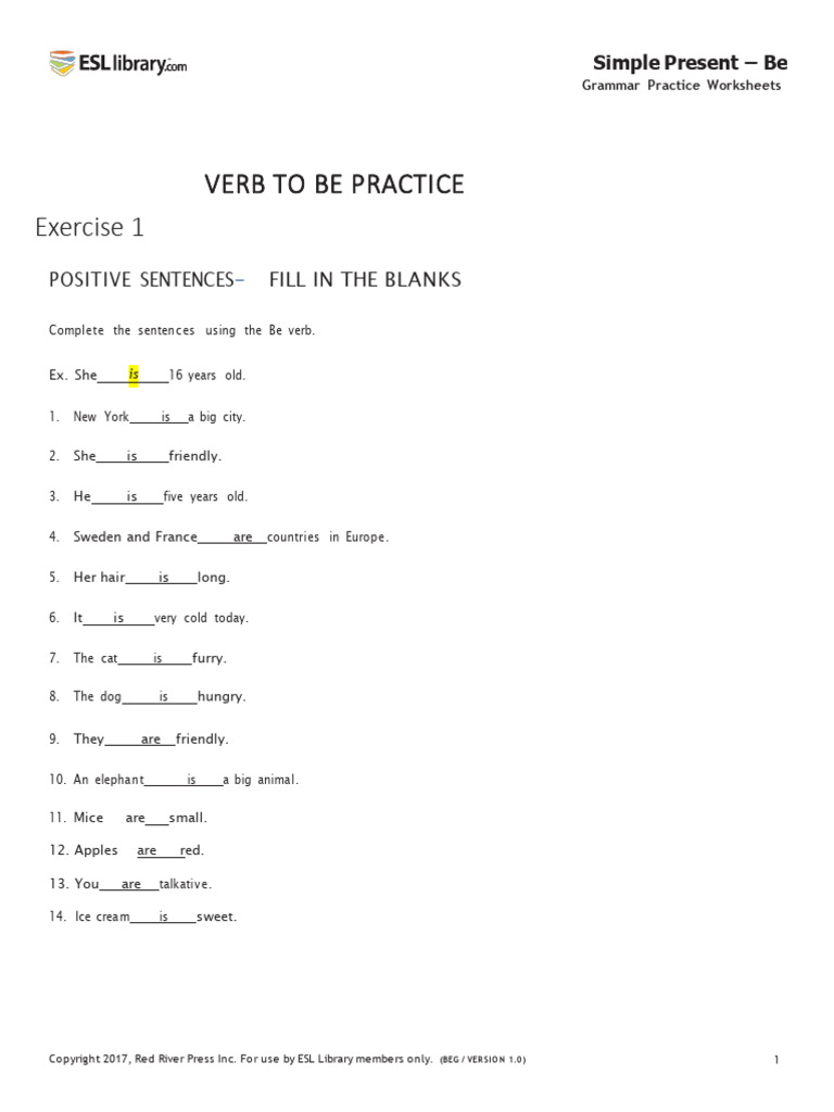 Verb To Be Practice | PDF | Grammatical Number | Language Mechanics
