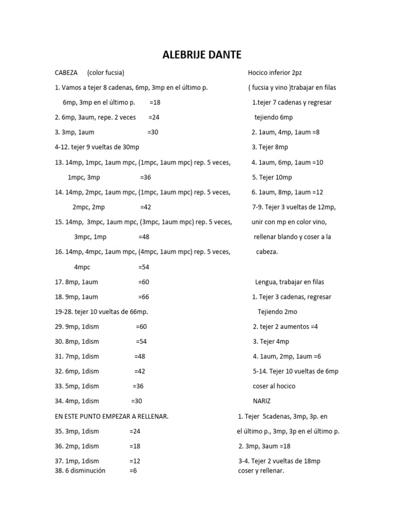 'Alebrije Dante' | PDF | Métodos y materiales de enseñanza