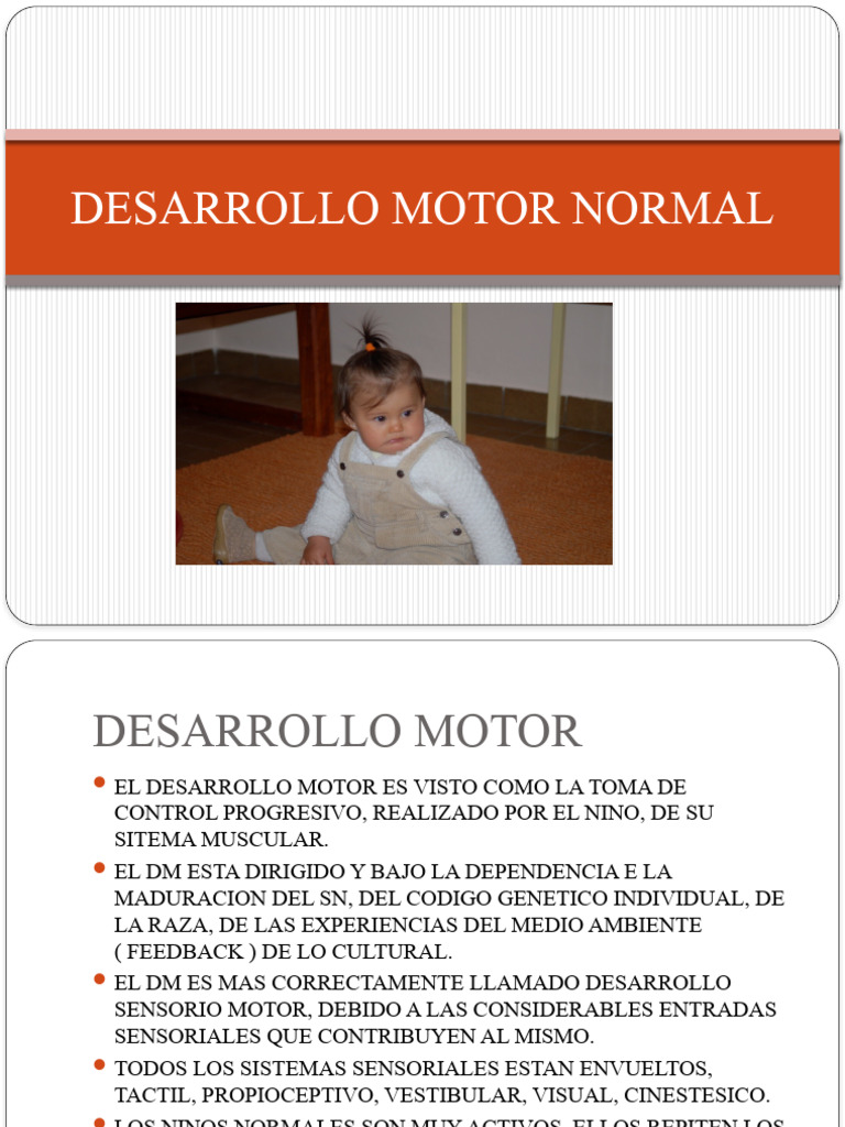 Desarrollo Motor Normal en Niños | PDF | Salud y bienestar | Ciencia y ...