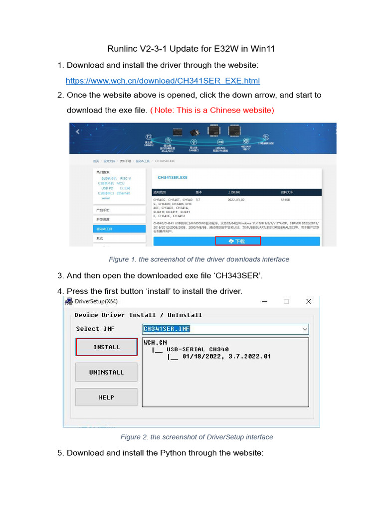 Runlinc V2-3-1 Update For E32W in Win11 | PDF | Command Line Interface | Python (Programming ...