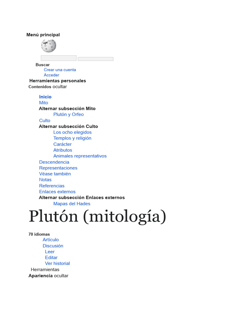 Plutón: Dios del Inframundo Romano | PDF | Religión Griega Antigua ...