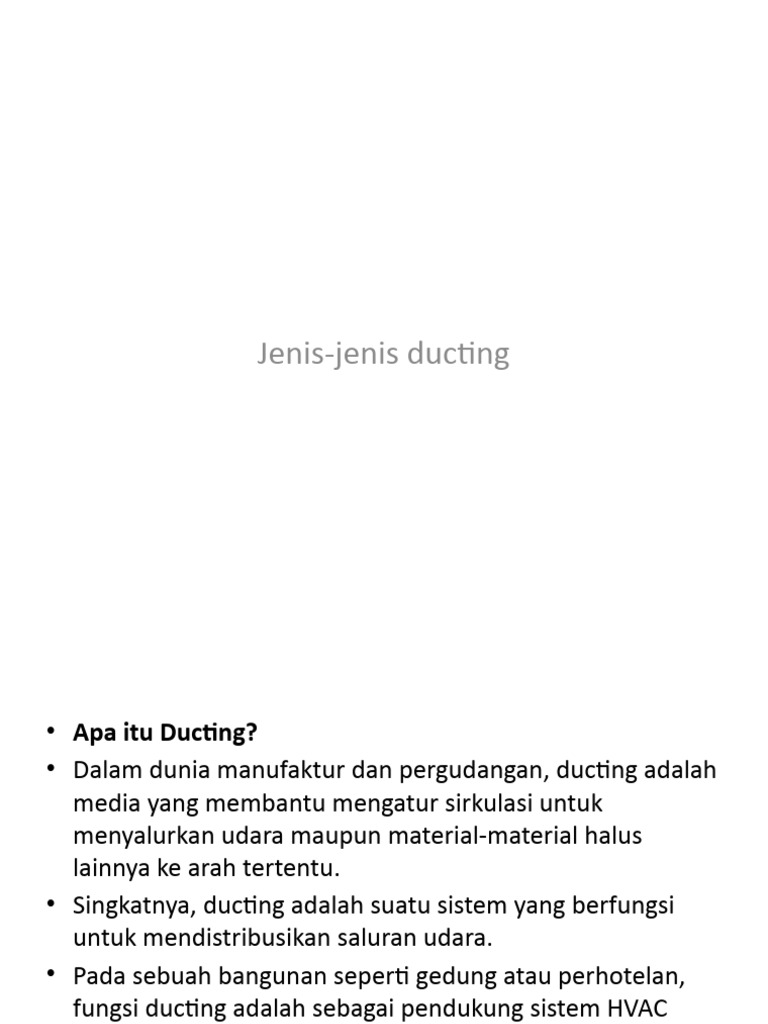 Materi Ducting | PDF | Griya & Taman