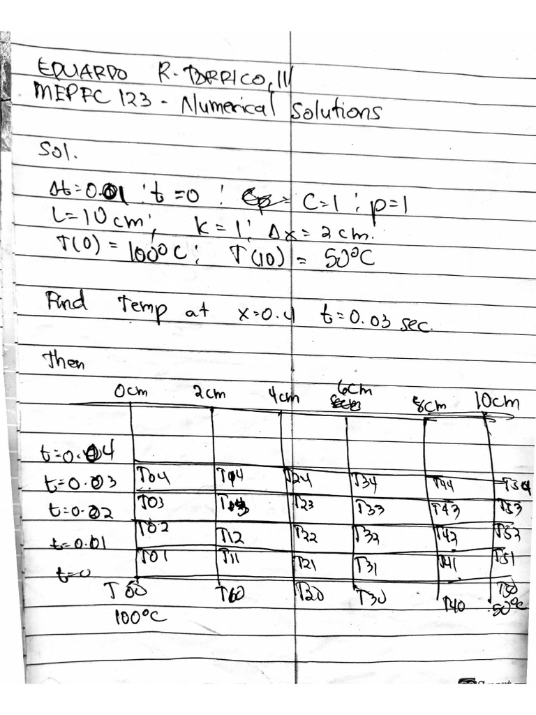 Partial Differential Equation Submission 2 Torrico Pdf