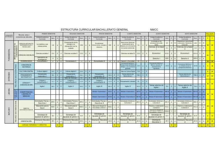 Estructura Curricular MCC Ems | PDF | Science
