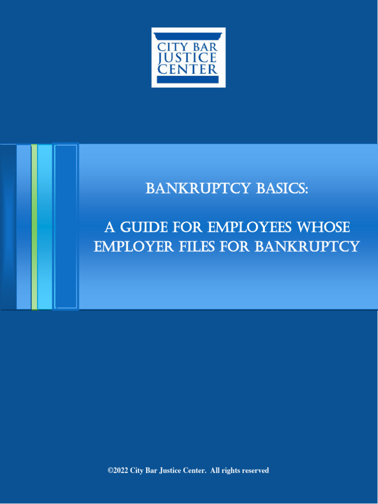 Bankruptcy Basics A Guide For Employees 2016 | PDF | Bankruptcy ...