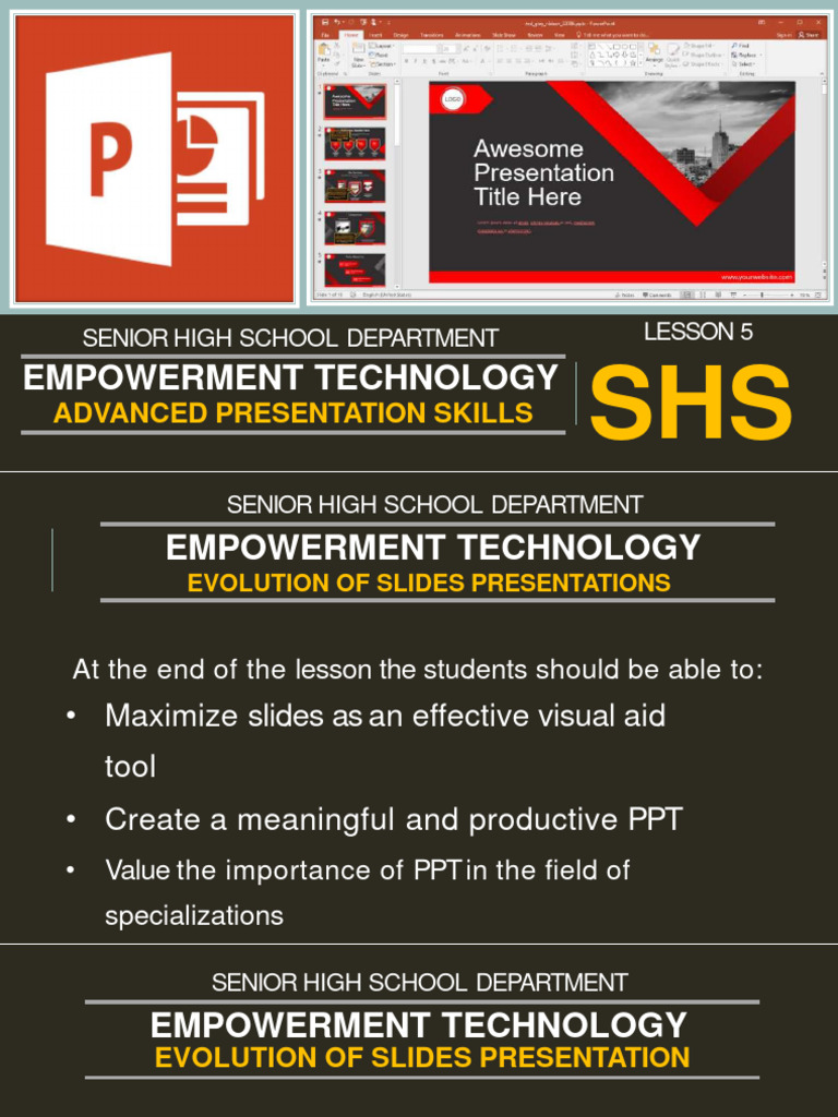 Etech Week5 | PDF | Microsoft Power Point | Computing