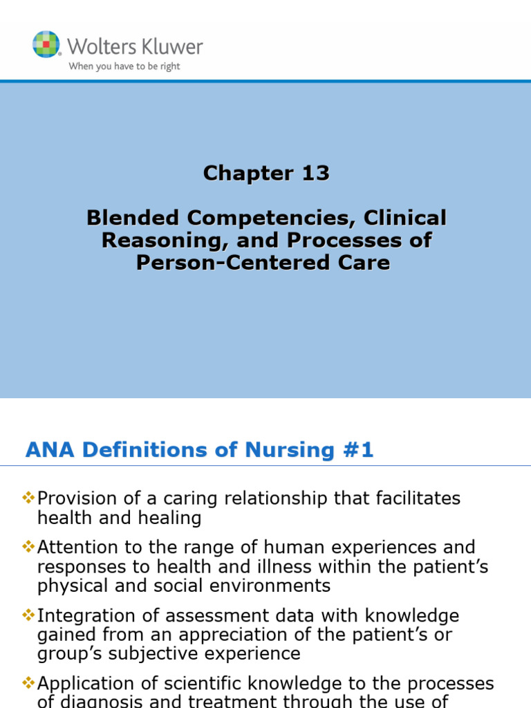 Chapter13 Blended Competency | PDF | Nursing | Decision Making