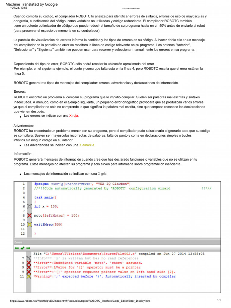 Error Display | PDF | Compilador | Ingeniería Informática