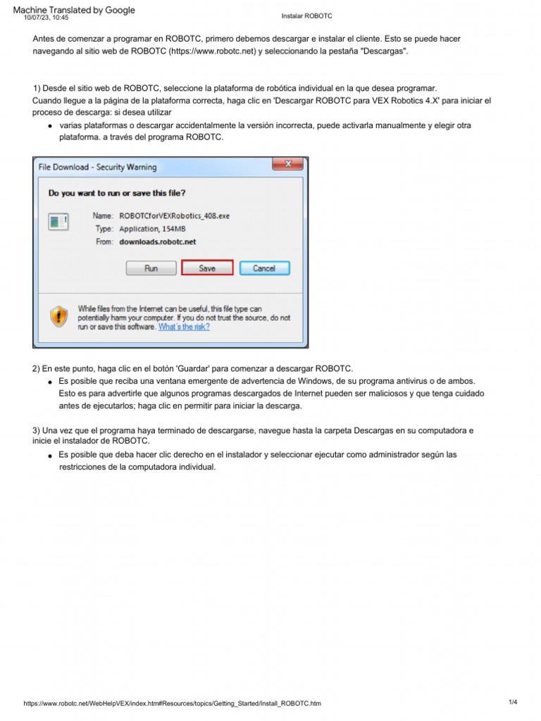 Install Robotc Pdf Programa De Computadora Programación