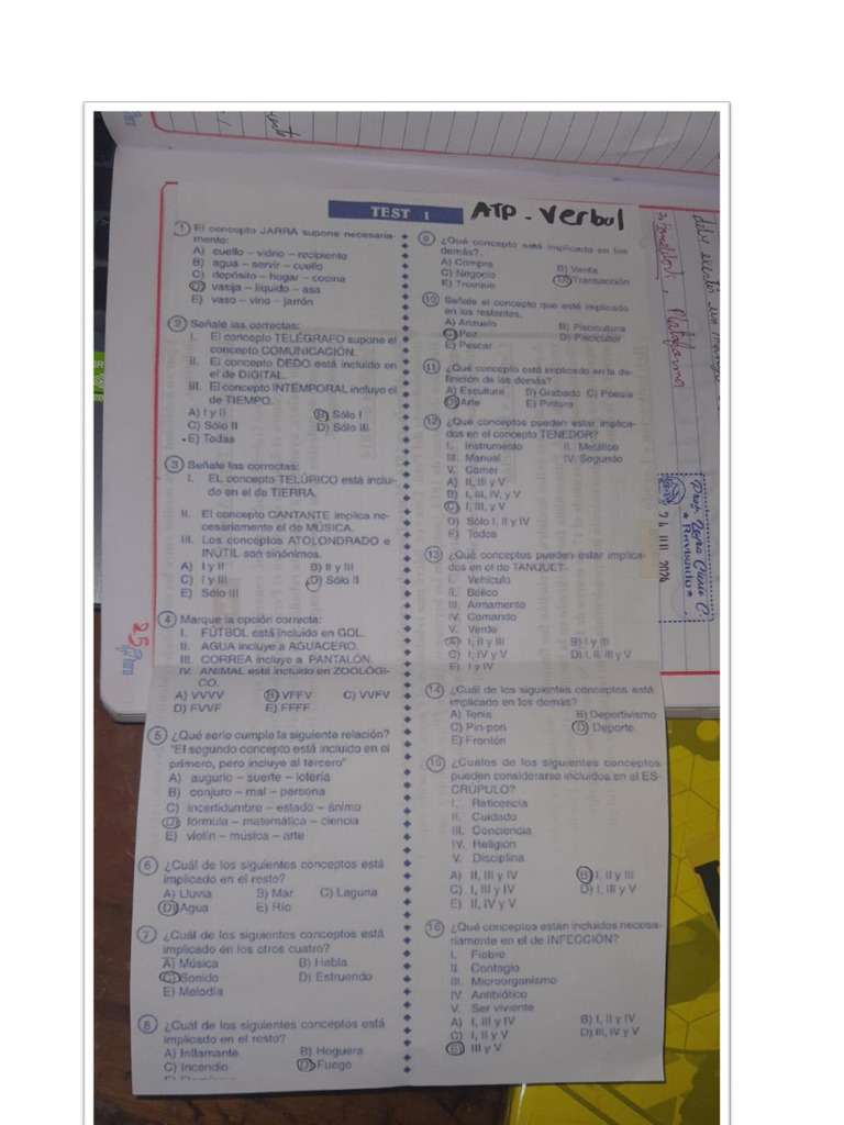 Tarea de Apt Verbal Julio | PDF