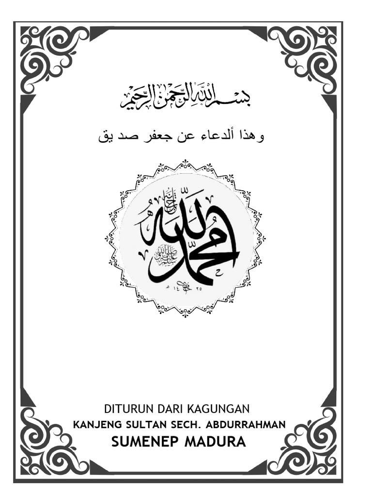SAMPUL DOA KASULTANAN Fix | PDF