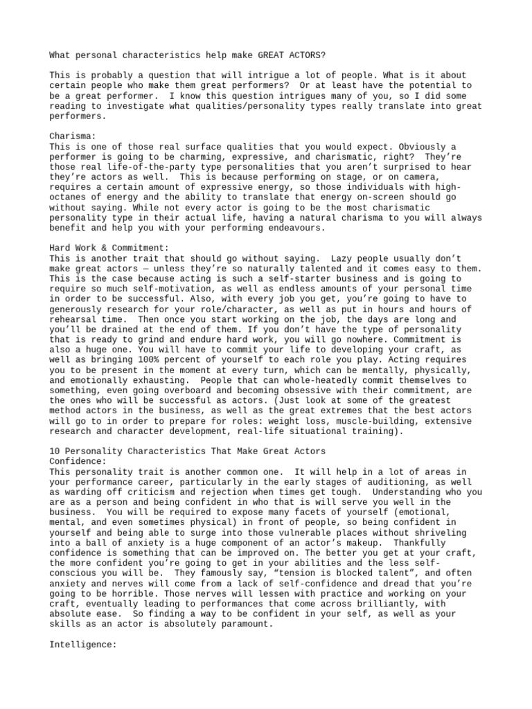 How To Act | PDF | Intelligence | Empathy