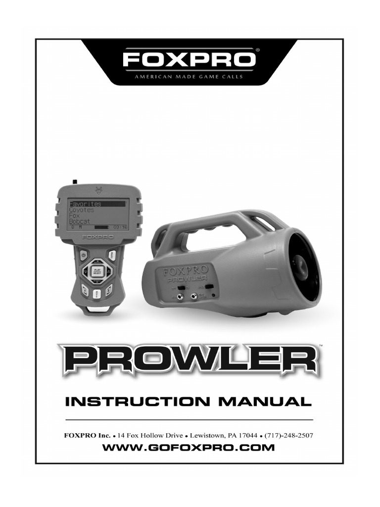 Foxpro Prowler | PDF | Electromagnetic Interference | Radio