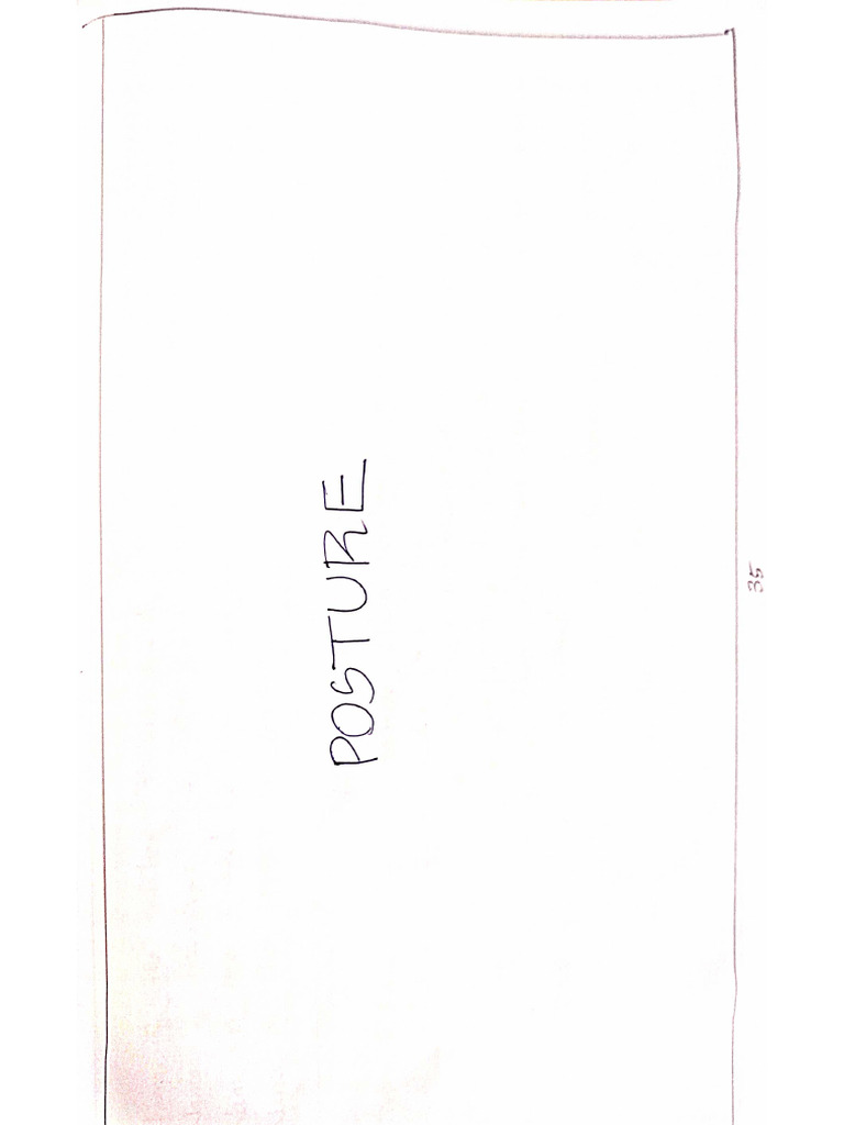 Posture Lesson Template | PDF