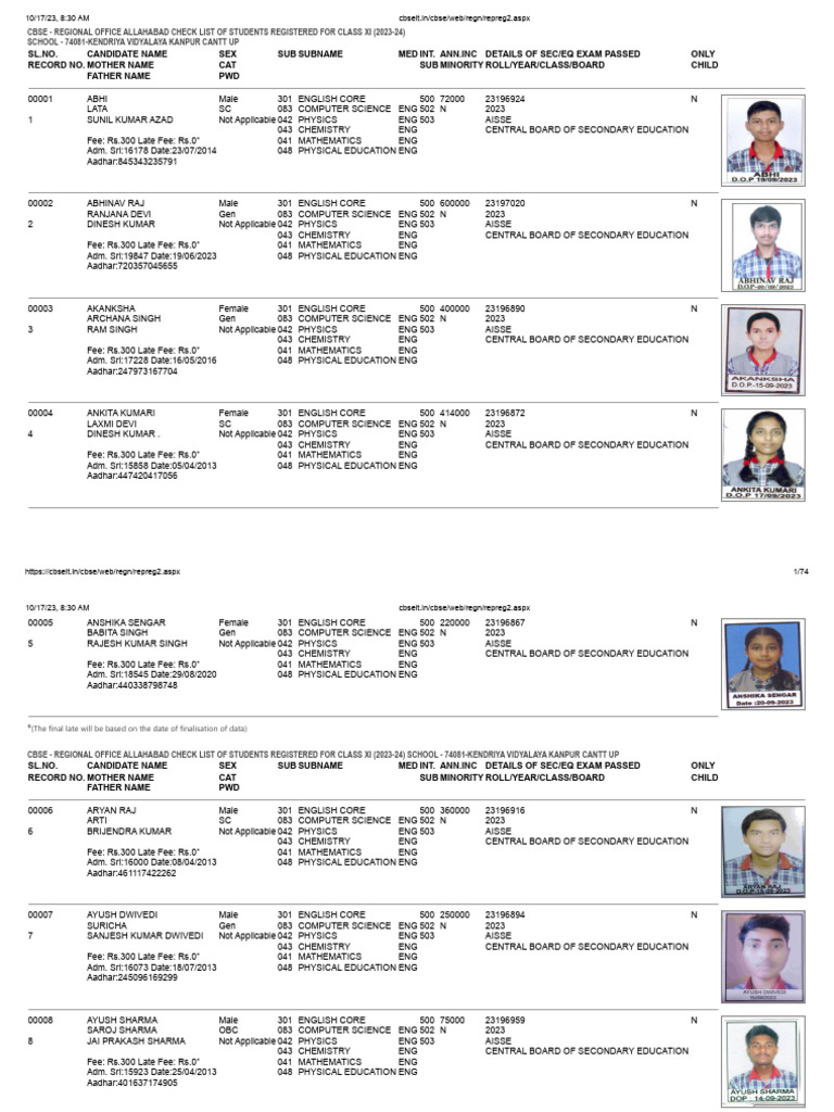 Final Checklist of Class Xi | PDF | Student Assessment And Evaluation ...