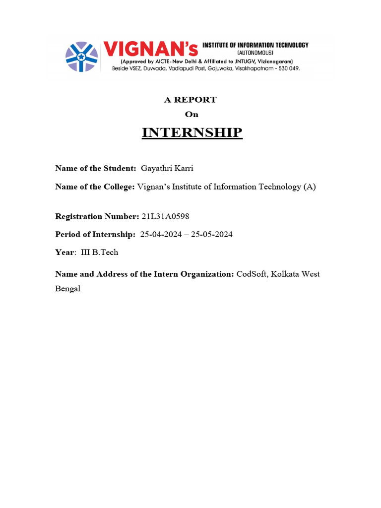 Codsoft Report | PDF | Data Science | Data Analysis