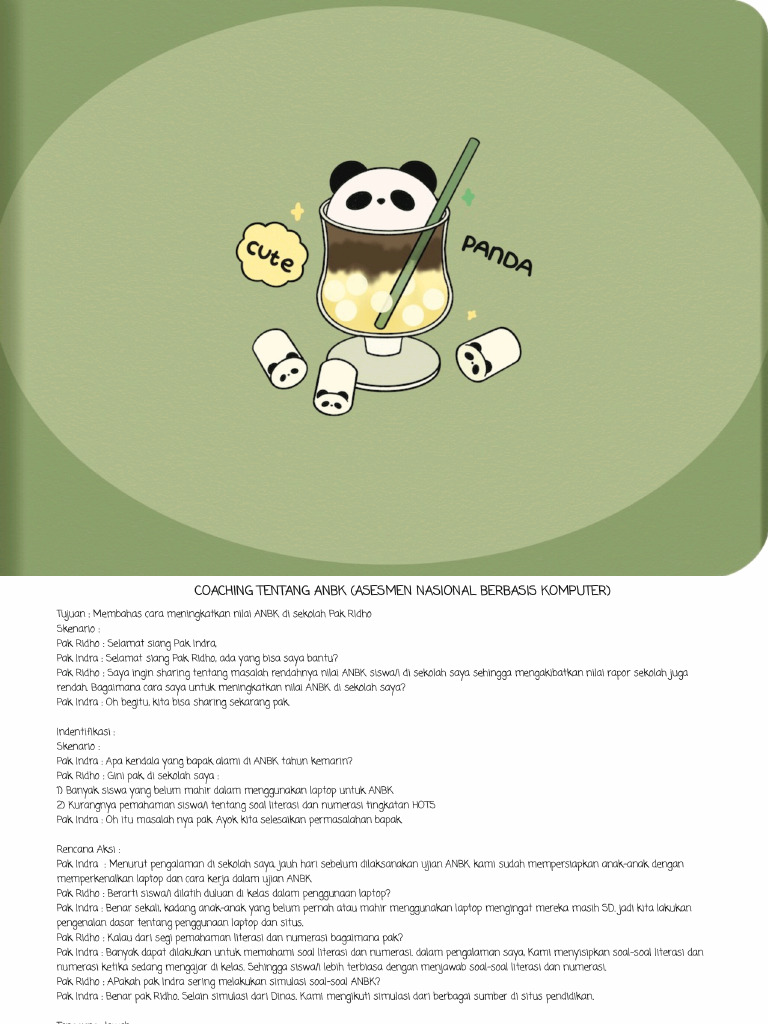 Coaching Pak Ridho Dan Pak Indra | PDF