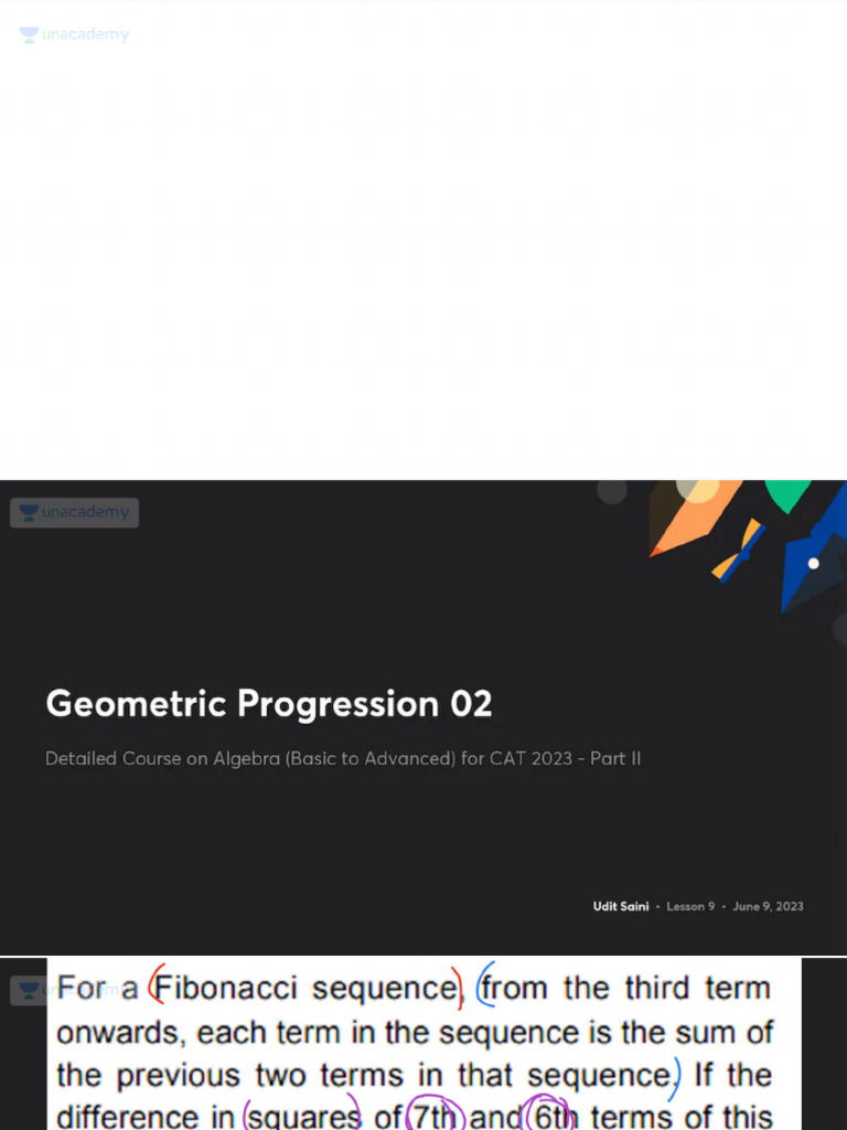 Geometric Progression 02 With Anno | PDF
