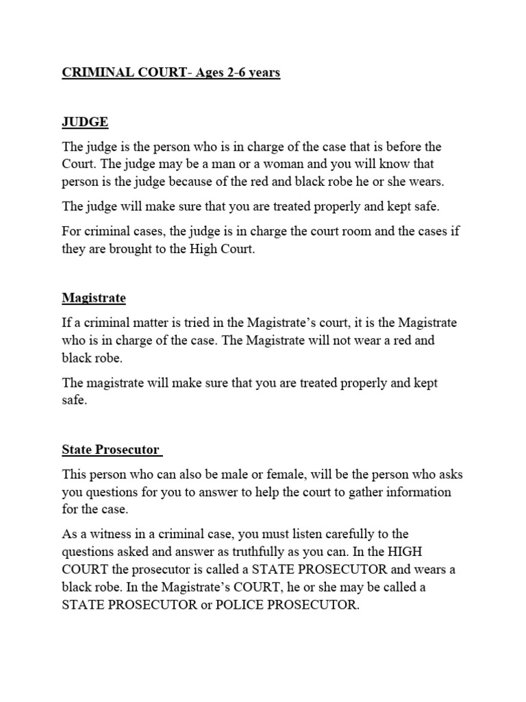 CRIMINAL COURT | PDF