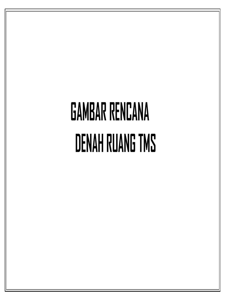Denah Renovasi RSUD Menggala | PDF