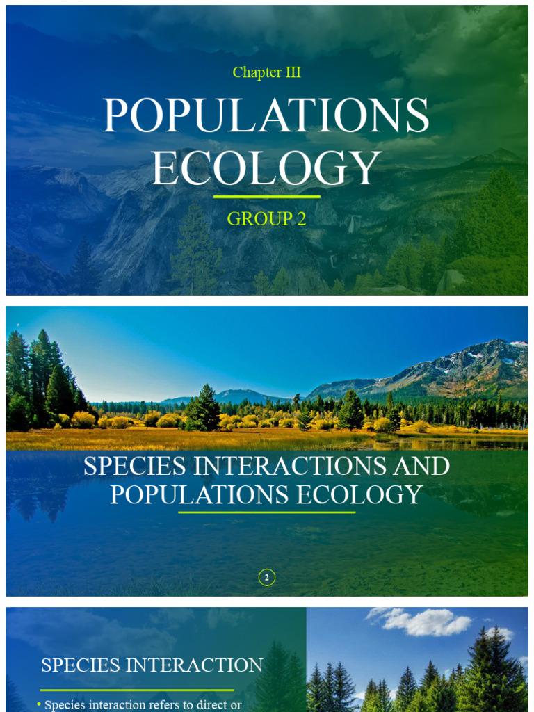 Chapter III - POPULATIONS ECOLOGY (Group 2) | PDF | Biodiversity ...