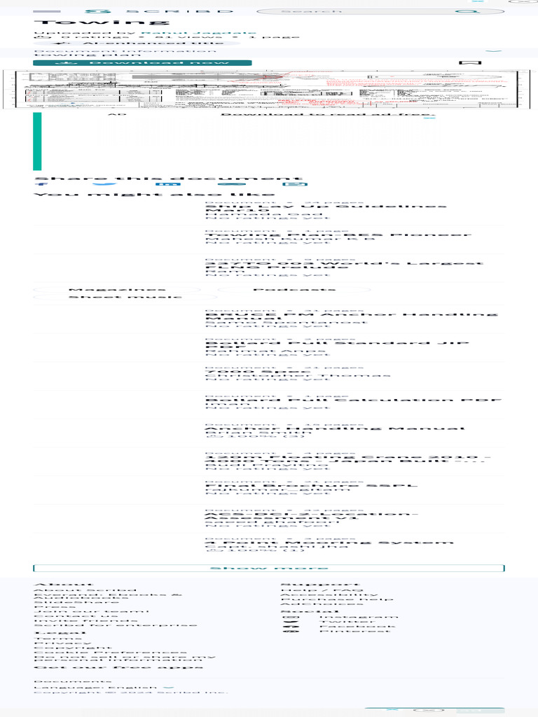 Towing rope | PDF | Scribd | Rope