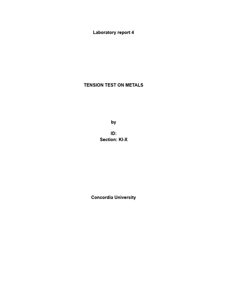 Lab Report 4 | PDF | Deformation (Engineering) | Young's Modulus