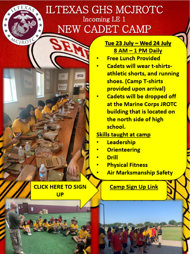 MCJROTC Camp FLYER | PDF
