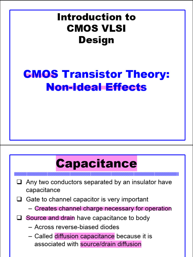 Lecture 3 CMOS Transistor Second Order Effects | PDF | Mosfet | Cmos