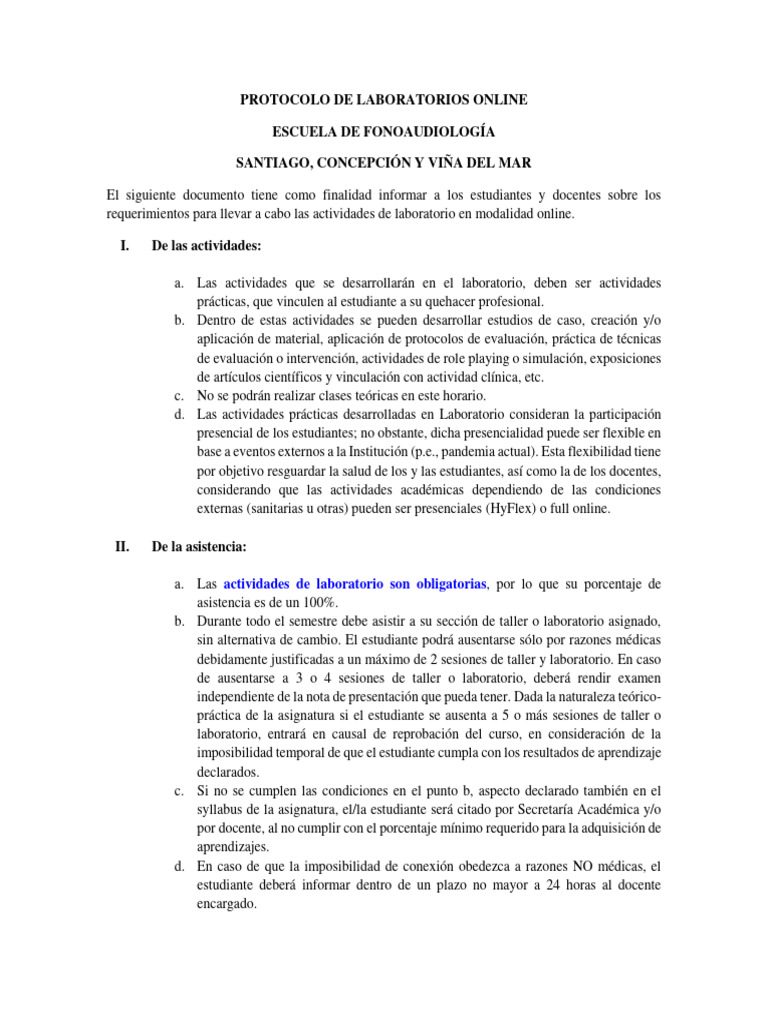 Protocolo Actividades Prácticas 202120 | PDF | Laboratorios | Evaluación